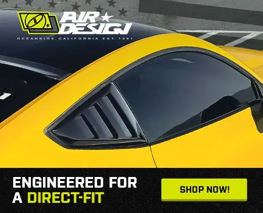 1997-2004 C5 Corvette Louvers - Quarter Window | AmericanMuscle