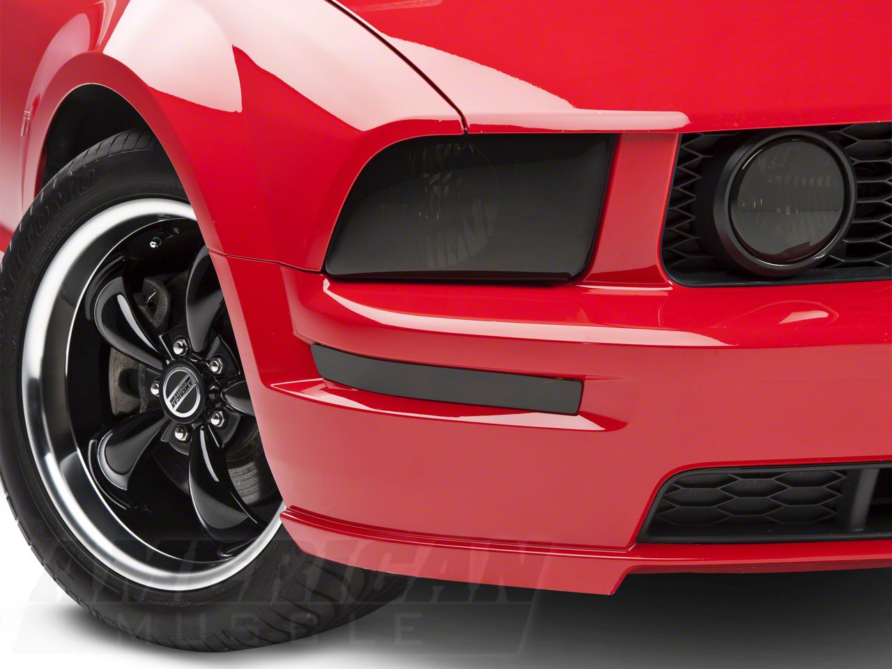 SpeedForm Mustang Headlight Covers; Smoked 80100 (05-09 Mustang GT, V6 ...