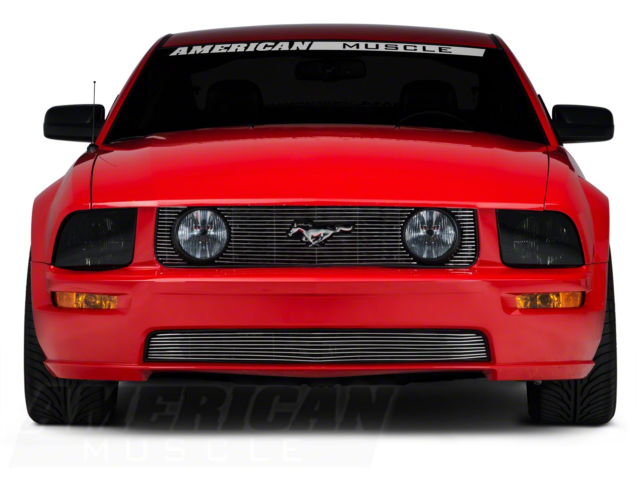 Modern Billet Mustang Billet Grille; Polished 0509-gt-style-grille (05 ...