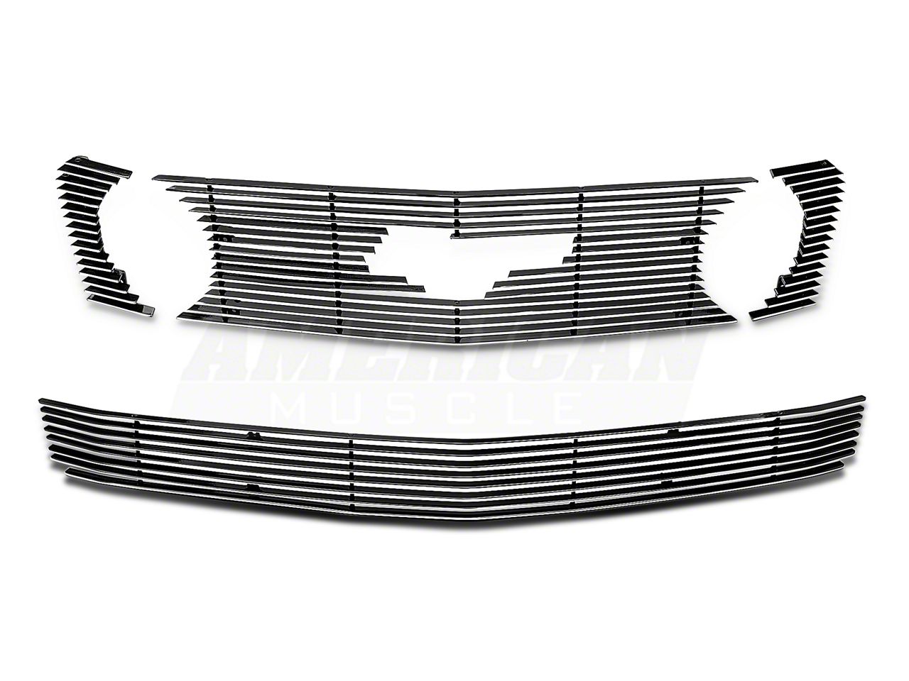 Modern Billet Mustang Billet Grille; Polished 0509-gt-style-grille (05 ...
