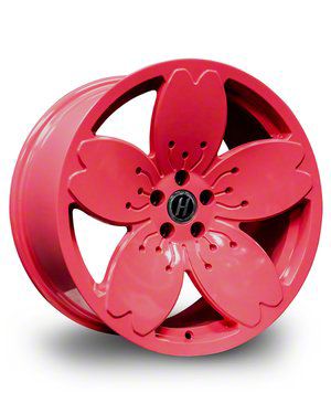 Camaro SAKURA MonoC Pink Wheel; 18x8.5; 35mm Offset (10-15 Camaro LS ...