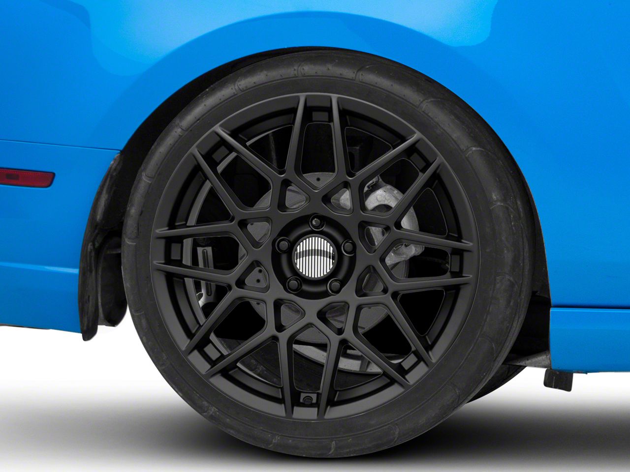 Mustang PR178 Satin Black Wheel; Rear Only; 19x10; 48mm Offset (10-14 ...