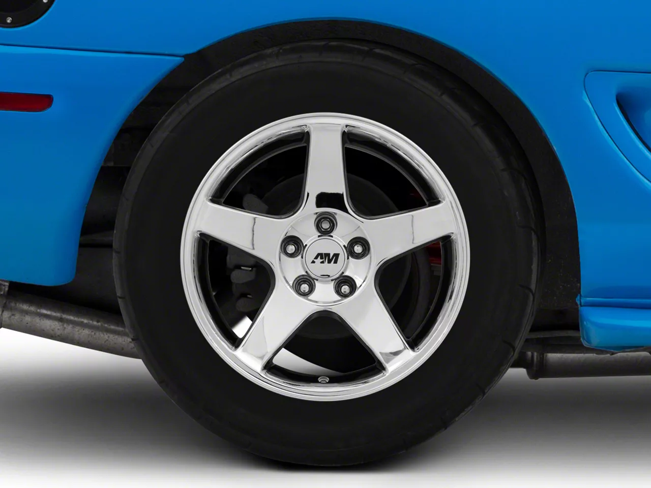 Mustang 2003 Cobra Style Chrome Wheel; Rear Only; 17x10.5; 27mm Offset ...