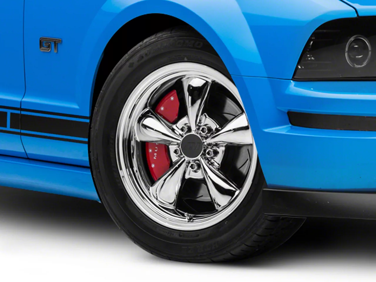 Mustang Bullitt Chrome Wheel; 17x8; 30mm Offset (05-09 Mustang GT, V6 ...