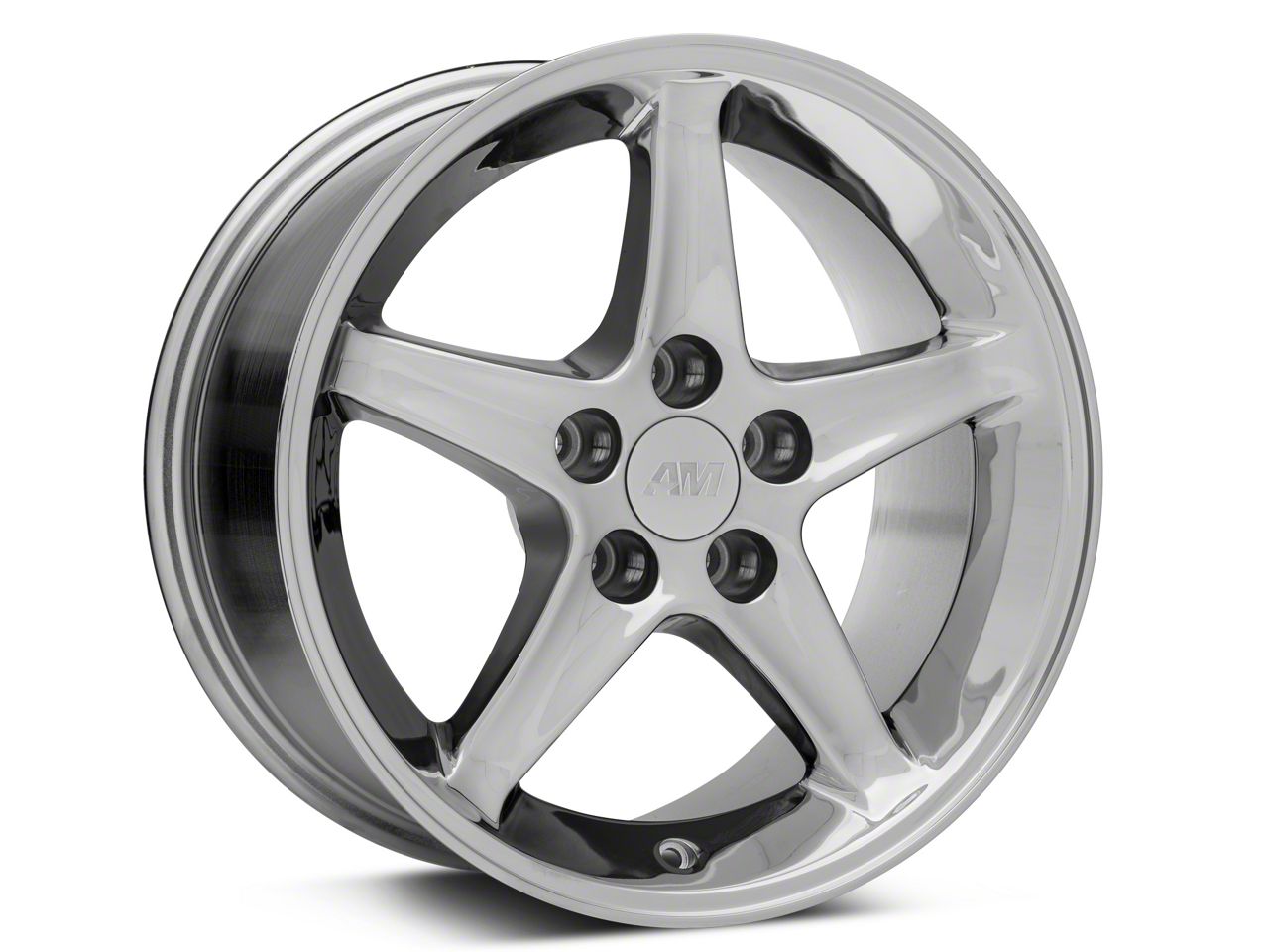 Mustang 1995 Cobra R Style Chrome Wheel; 17x9; 24mm Offset (94-98 ...