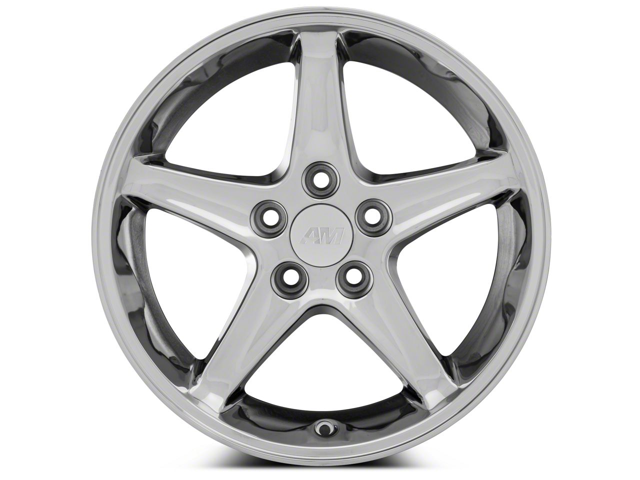 Mustang 1995 Cobra R Style Chrome Wheel; 17x9; 24mm Offset (94-98 ...