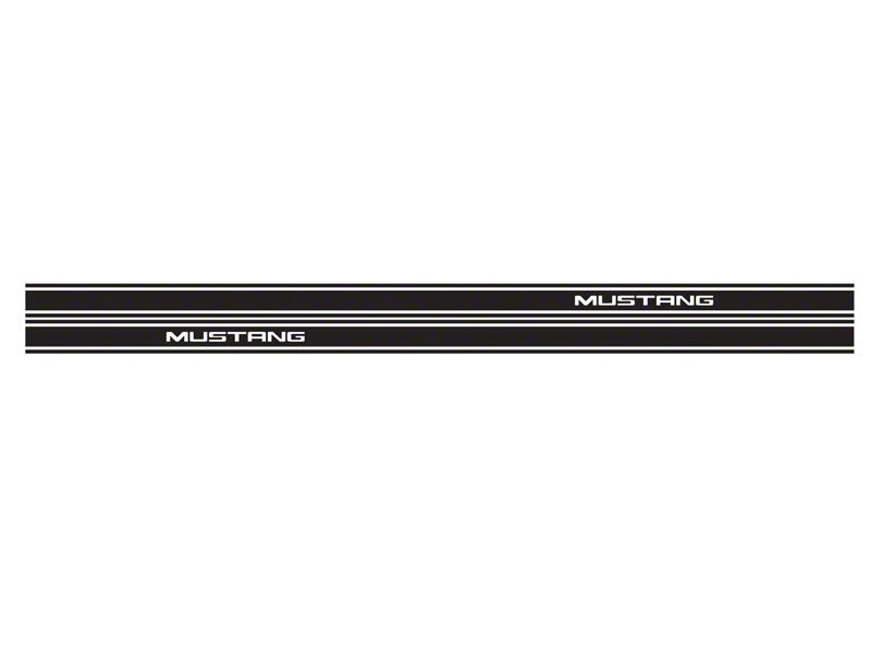 Mustang Rocker Stripes with Mustang Lettering; Black (24-25 Mustang ...