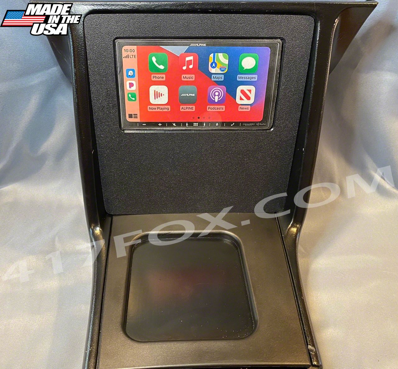 417 FOX Mustang Double Din Radio Relocation HVAC Delete Trim Bezel ...