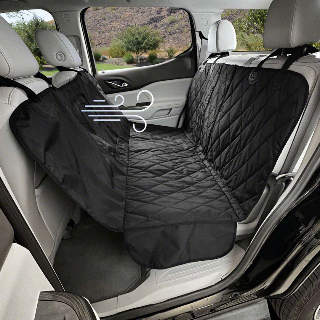 4Knines Mustang Multi-Function Split Rear Seat Cover with Hammock Mesh ...