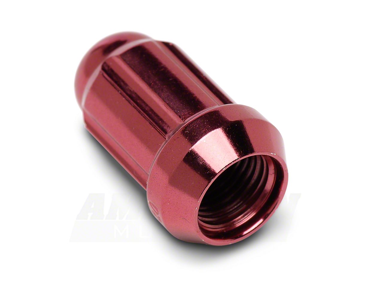 Mustang Red 6 Spline Lug Nuts; 1/2-Inch x 20; Set of 20 (79-14 Mustang ...