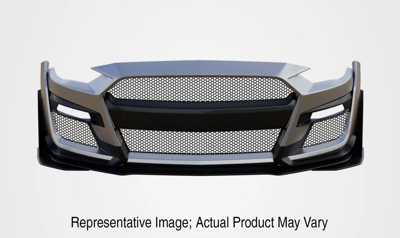 777 Performance Mustang GT500 Style Front Fascia with Clear GTE Lights ...