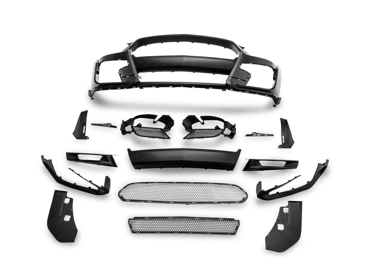 777 Performance Mustang GT500 Style Front Fascia; Unpainted 777-GT500 ...