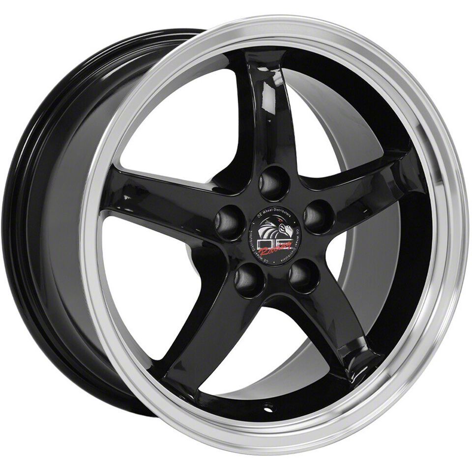 Mustang FR04 Black Wheel; 17x9; 24mm Offset (94-98 Mustang) - Free Shipping