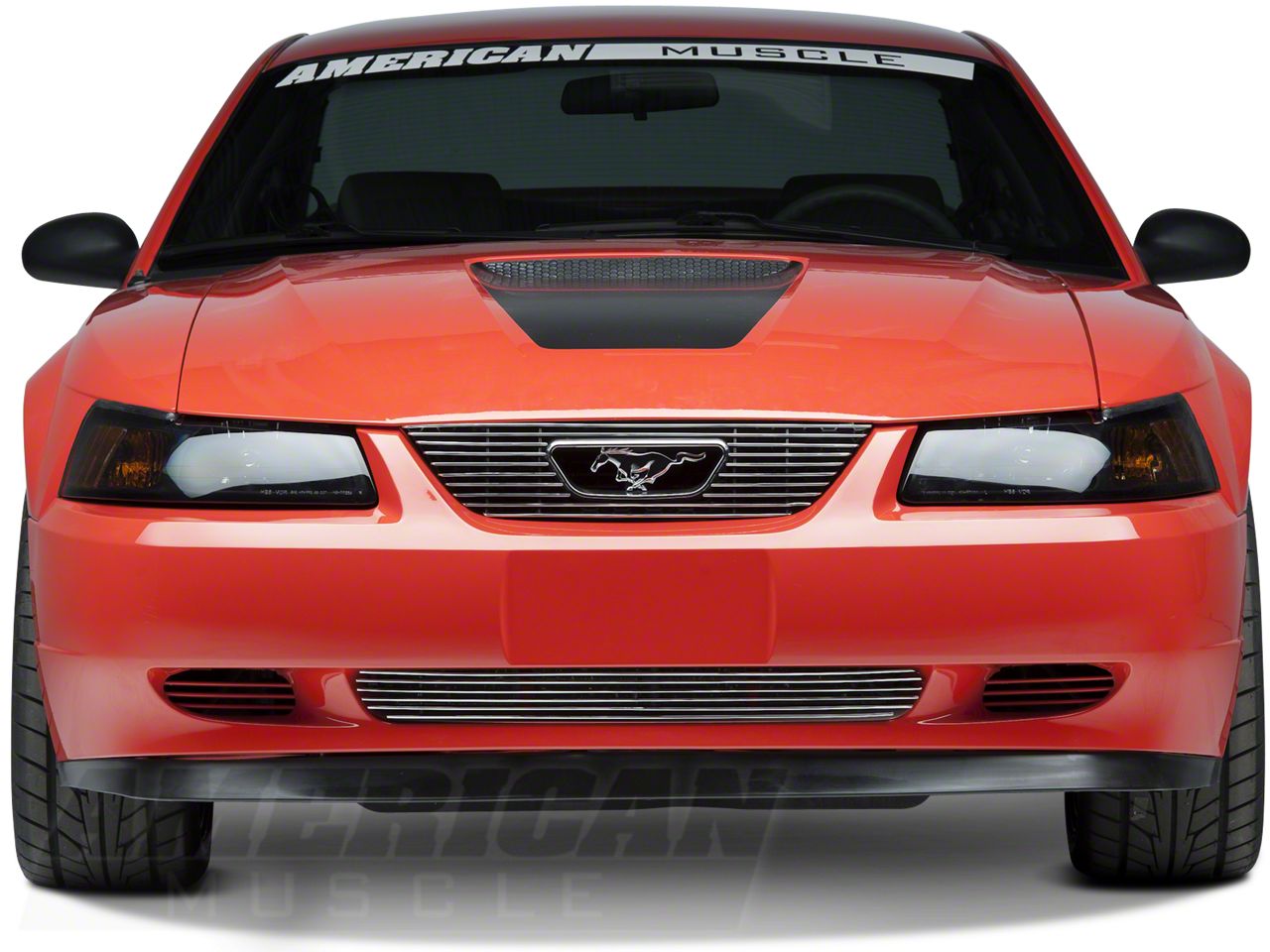 Modern Billet Mustang Billet Grille; Polished 9904-gt-style-grille (99 ...