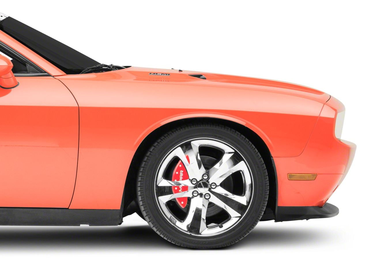 MGP Challenger Red Caliper Covers with MOPAR Logo; Front and Rear ...