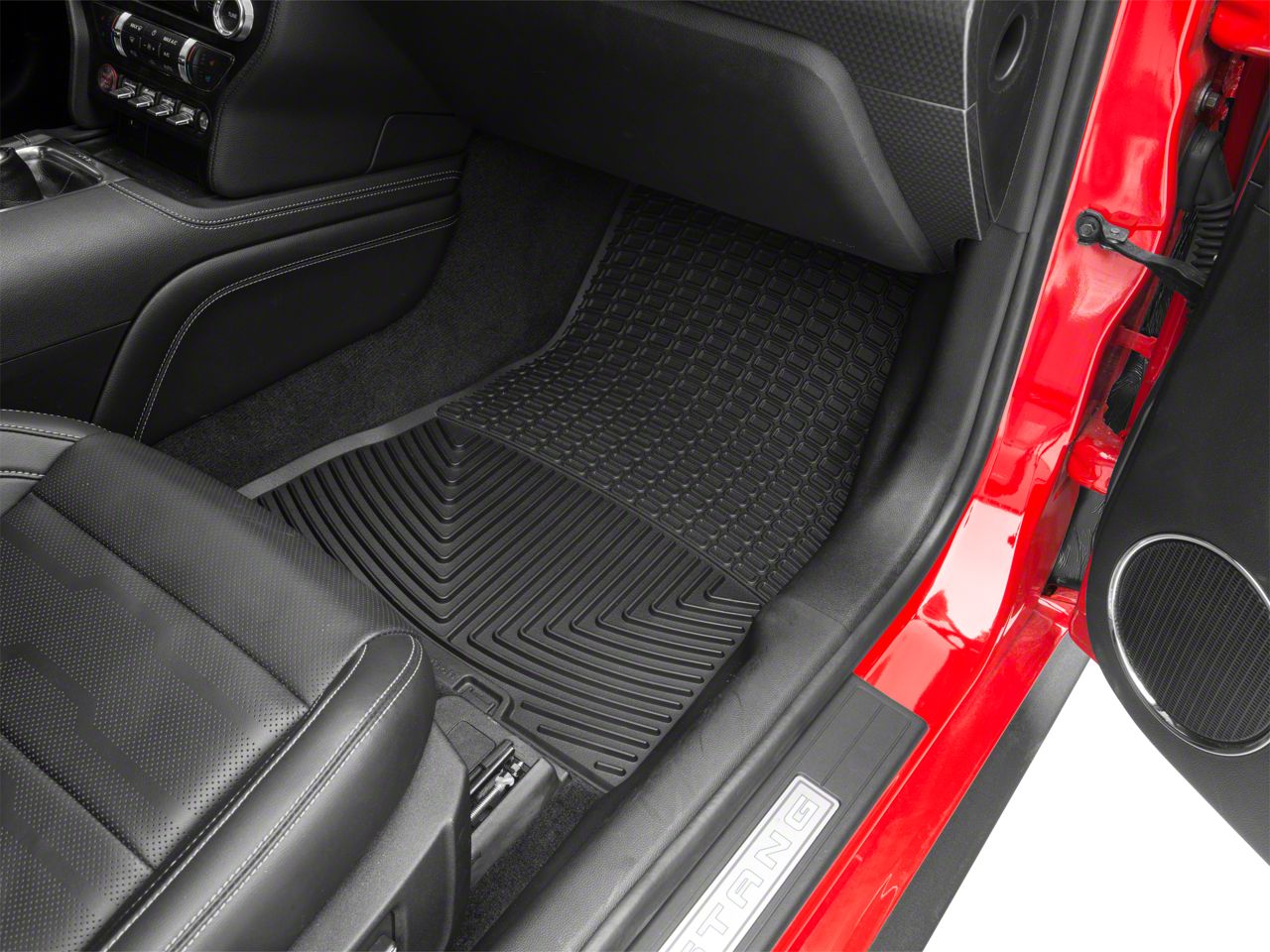 Weathertech Mustang All-Weather Front Rubber Floor Mats; Black W379 (15 ...