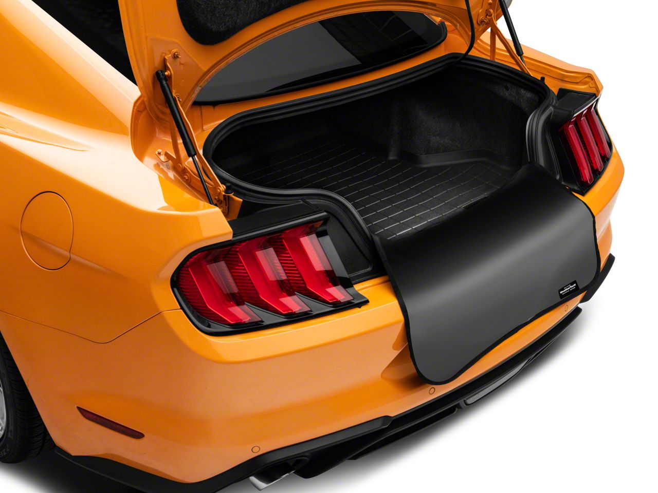 Weathertech Mustang DigitalFit Cargo Liner with Bumper Protector; Black ...