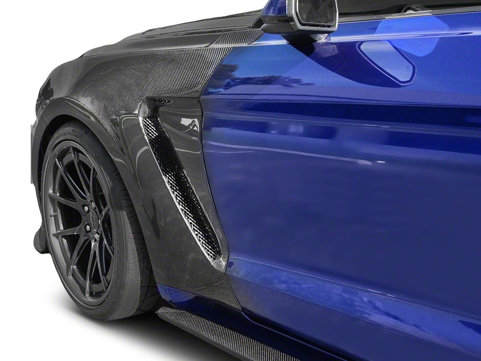 Anderson Composites Mustang Type-GR GT350 Style Front Fenders; Carbon ...