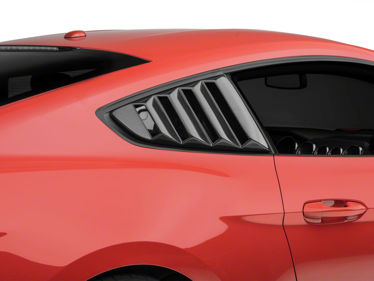 Anderson Composites Mustang Quarter Window Louvers; Carbon Fiber AC ...
