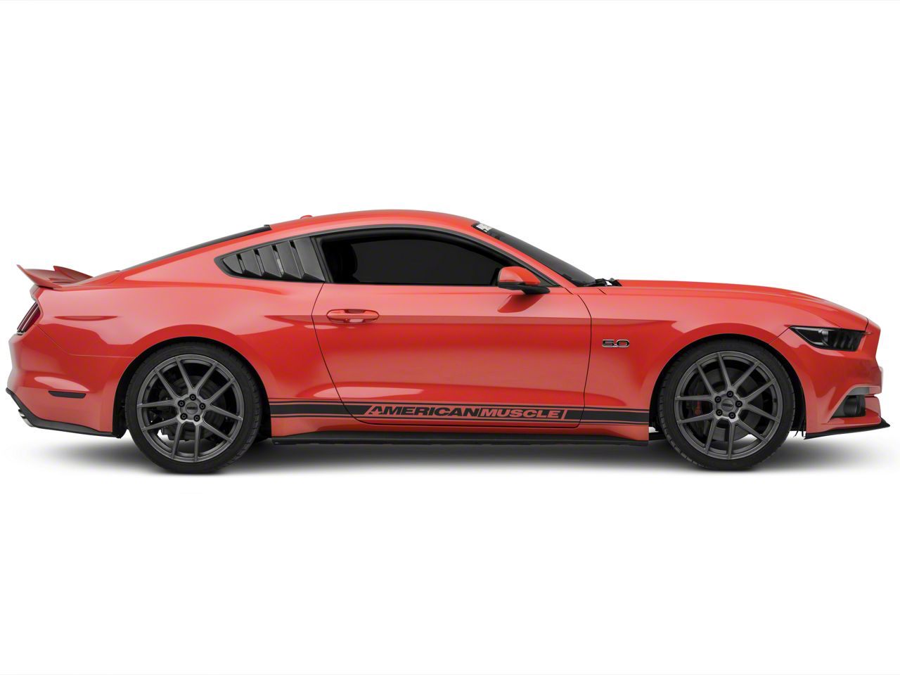 Anderson Composites Mustang Quarter Window Louvers; Carbon Fiber AC ...