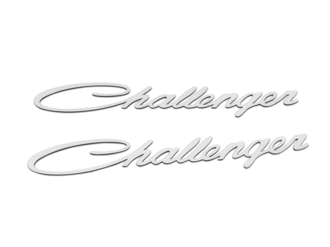 Challenger Challenger Side Fender Emblem Badge; Polished (Universal ...