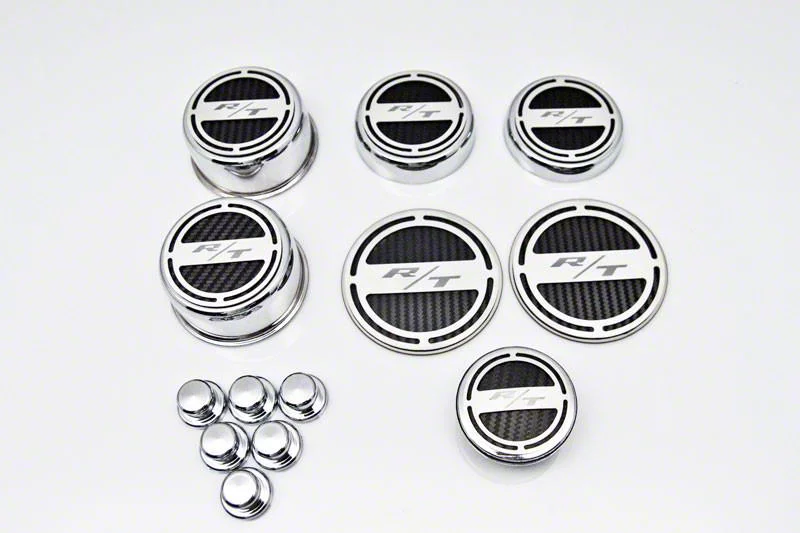 Challenger Deluxe Engine Caps with R/T Logo (09-23 5.7L HEMI Challenger ...
