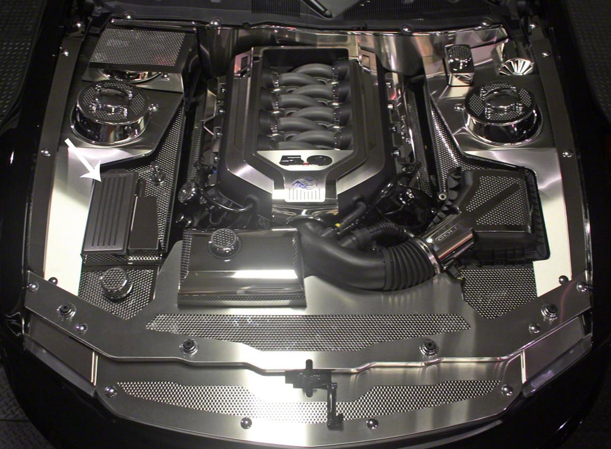 Mustang Fuse Box Cover; Polished and Brushed (11-14 Mustang GT) - Free ...