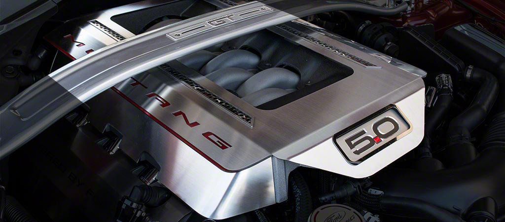 Mustang Illuminated Engine Cover Dress Up with Mustang Lettering (15-17 ...