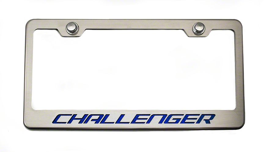 Challenger License Plate Frame with Challenger Logo (Universal; Some ...