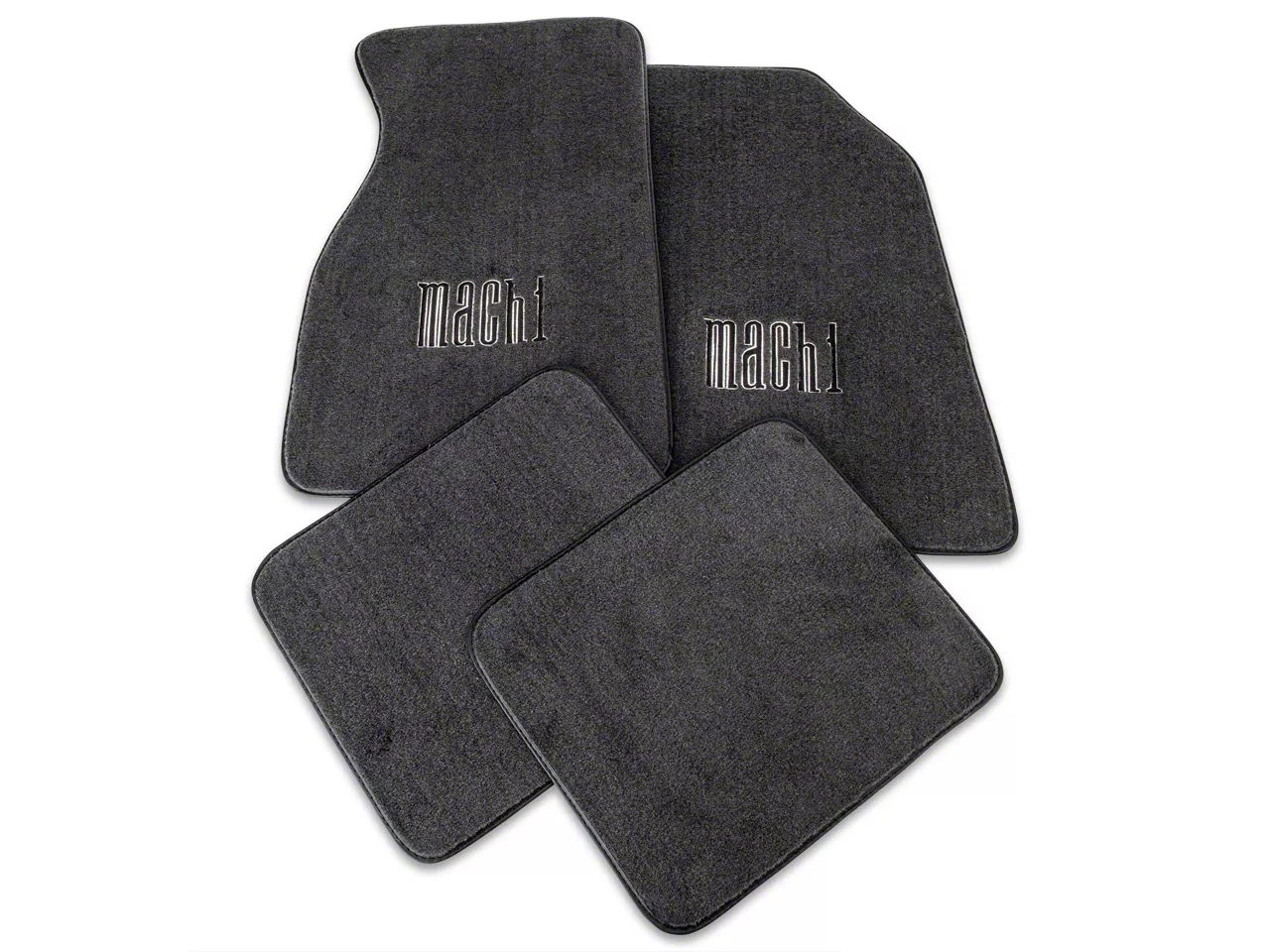 ACC Mustang Carpet Front and Rear Floor Mats with Bullitt Logo Graphite 50078 94 99 Mustang Free Shipping