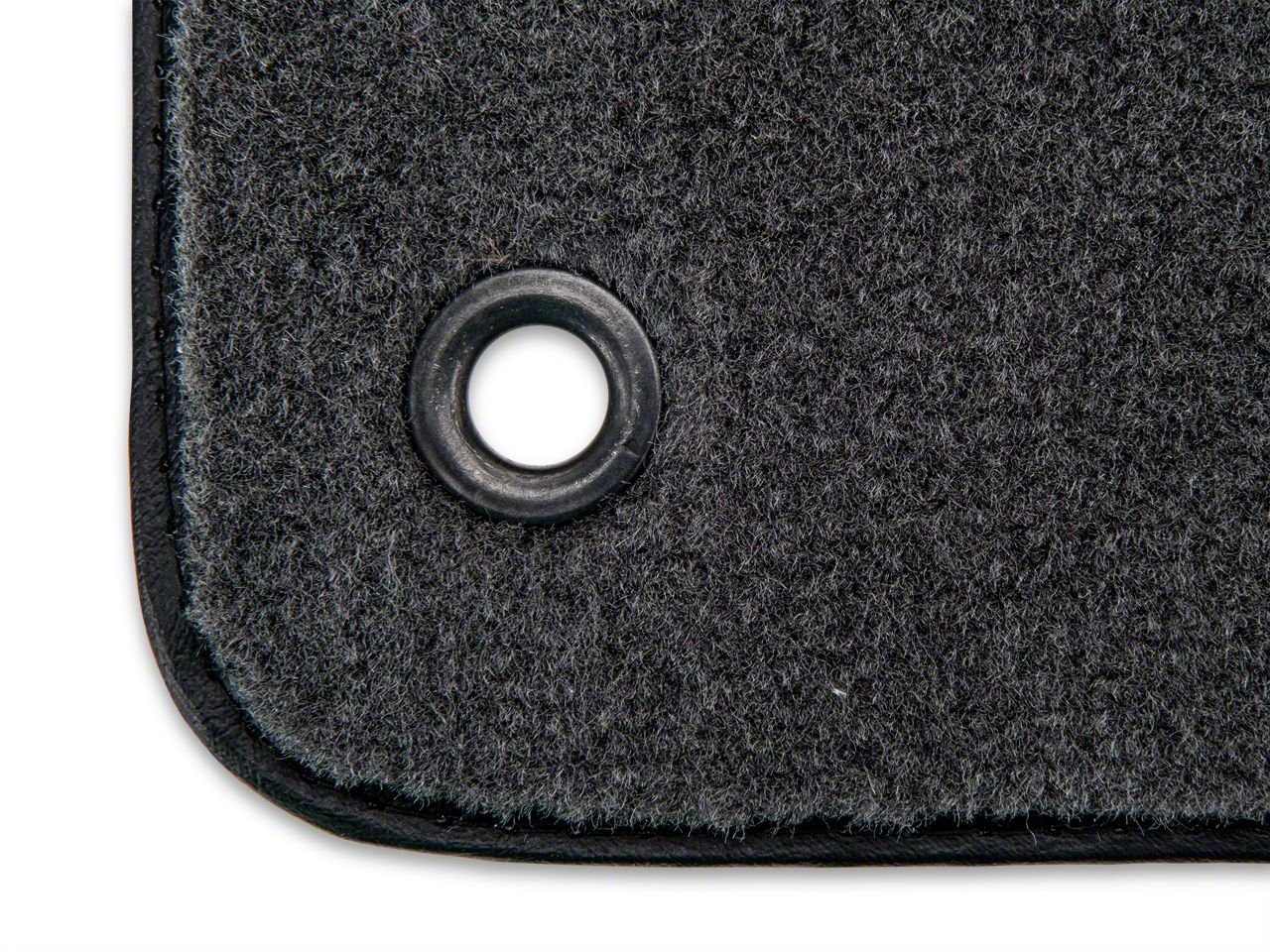 ACC Mustang Carpet Front and Rear Floor Mats with Mach 1 Logo; Graphite ...