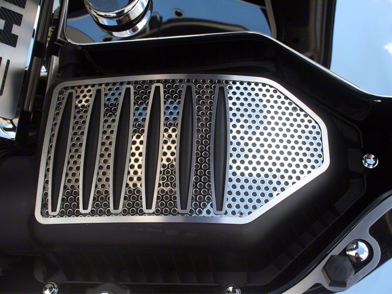 Challenger Perforated Factory Air Box Cover; Polished (11-23 V8 HEMI ...
