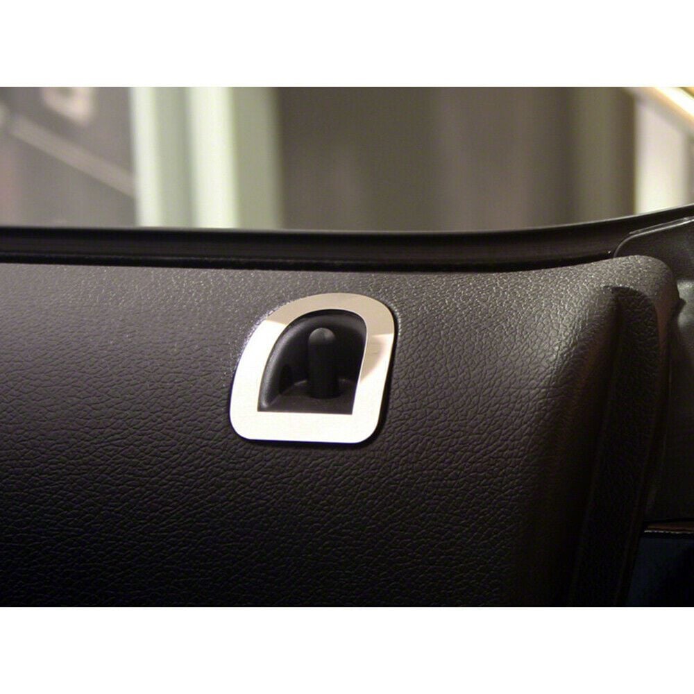 Mustang Polished Door Lock Bezel (10-14 Mustang) - Free Shipping