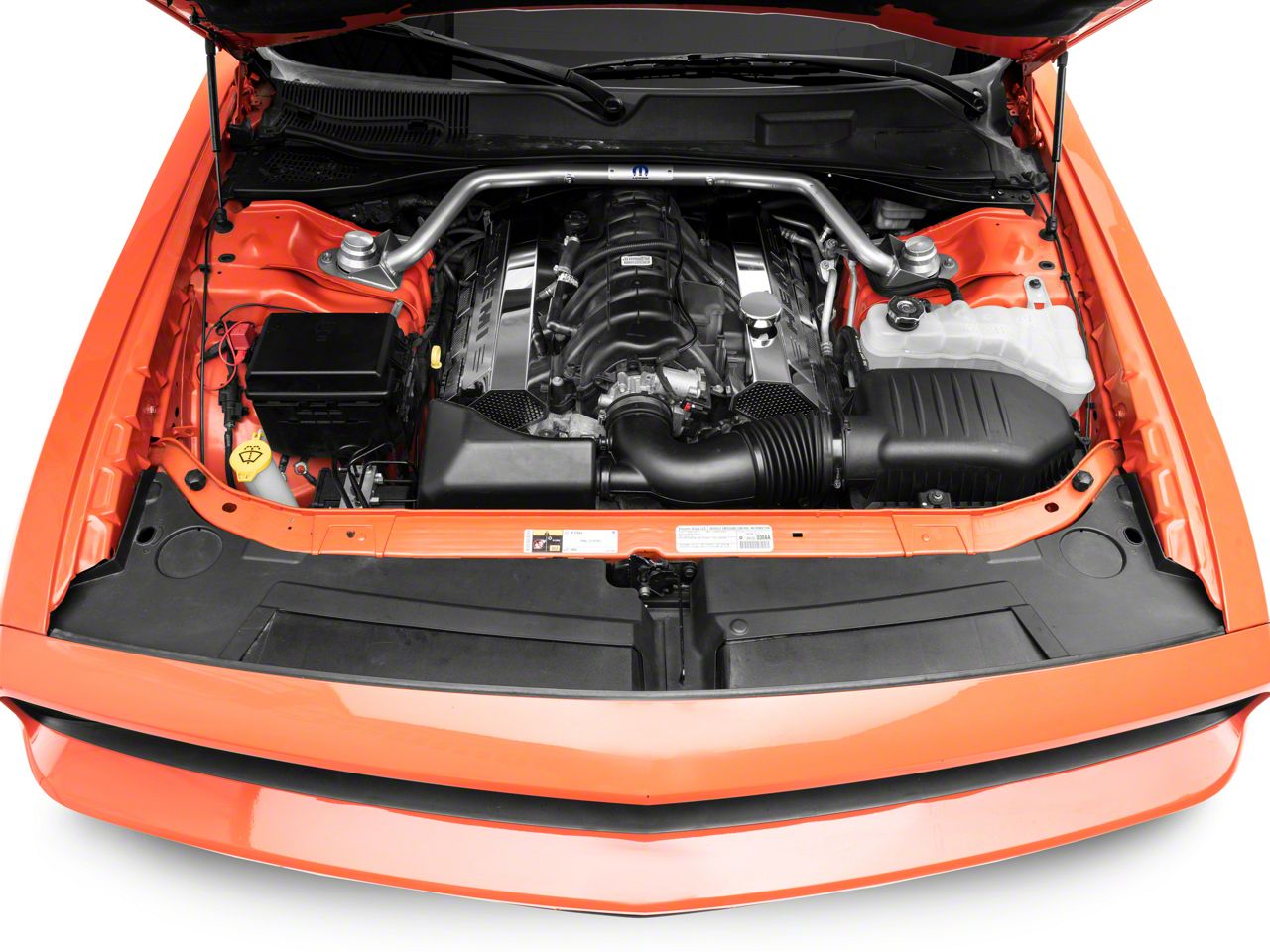 Challenger Polished Fuel Rail and Brushed Coil Pack Covers with HEMI ...