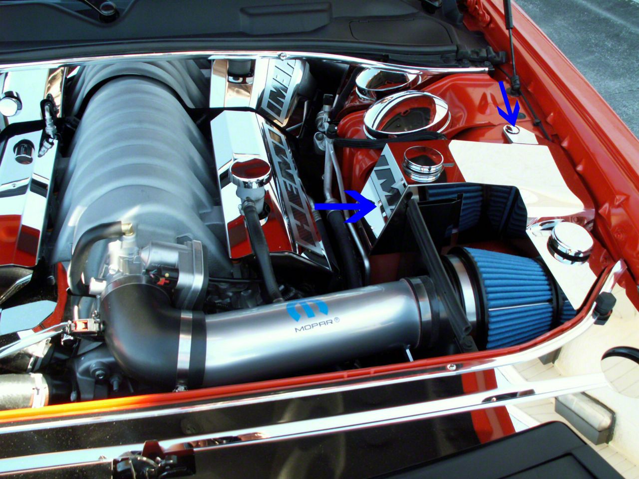 Challenger Polished Water Tank/Power Steering Cover for MOPAR Air ...