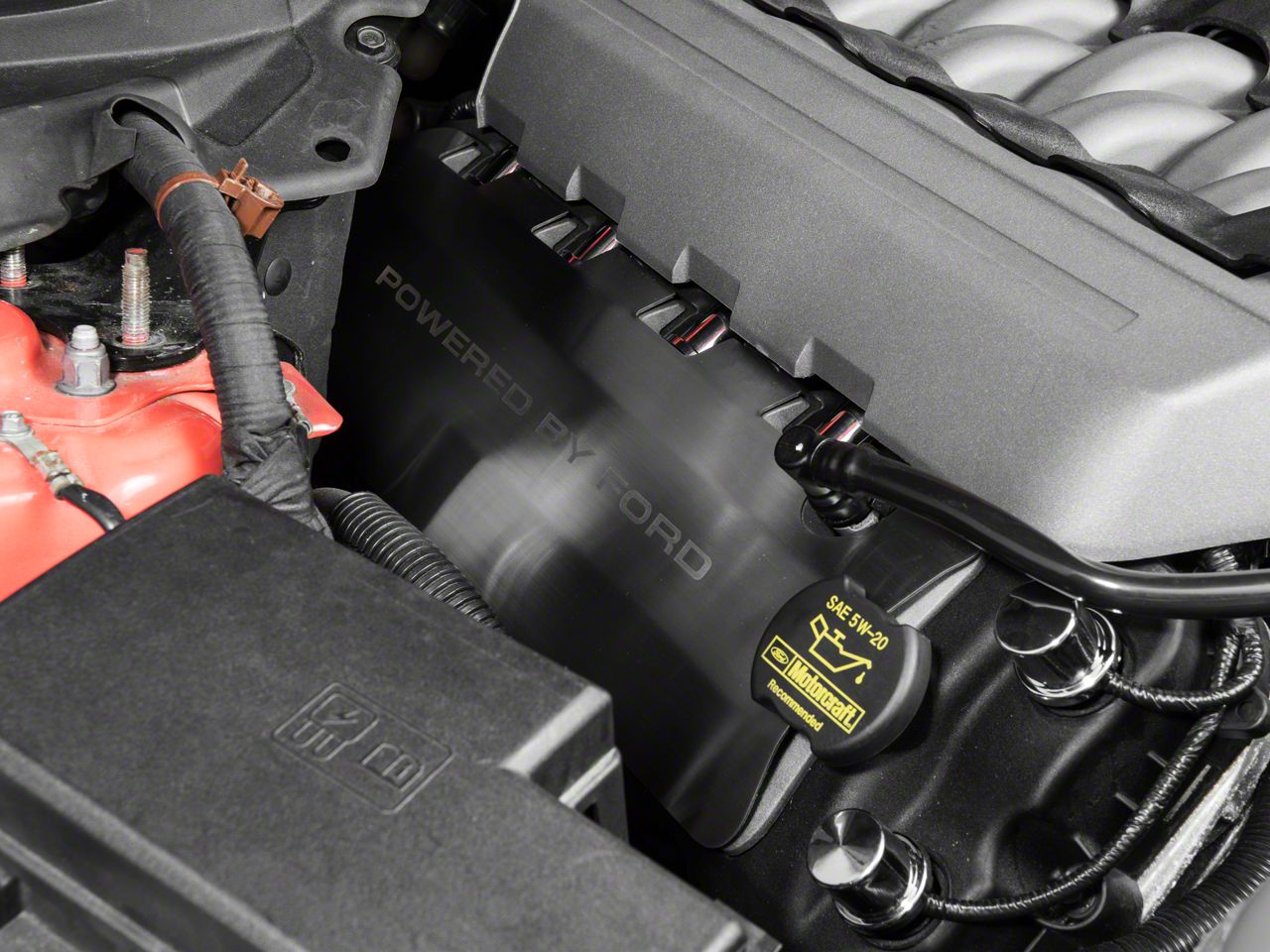 Mustang Powered by Ford Coil Covers - Brushed (11-17 Mustang GT; 12-13 ...