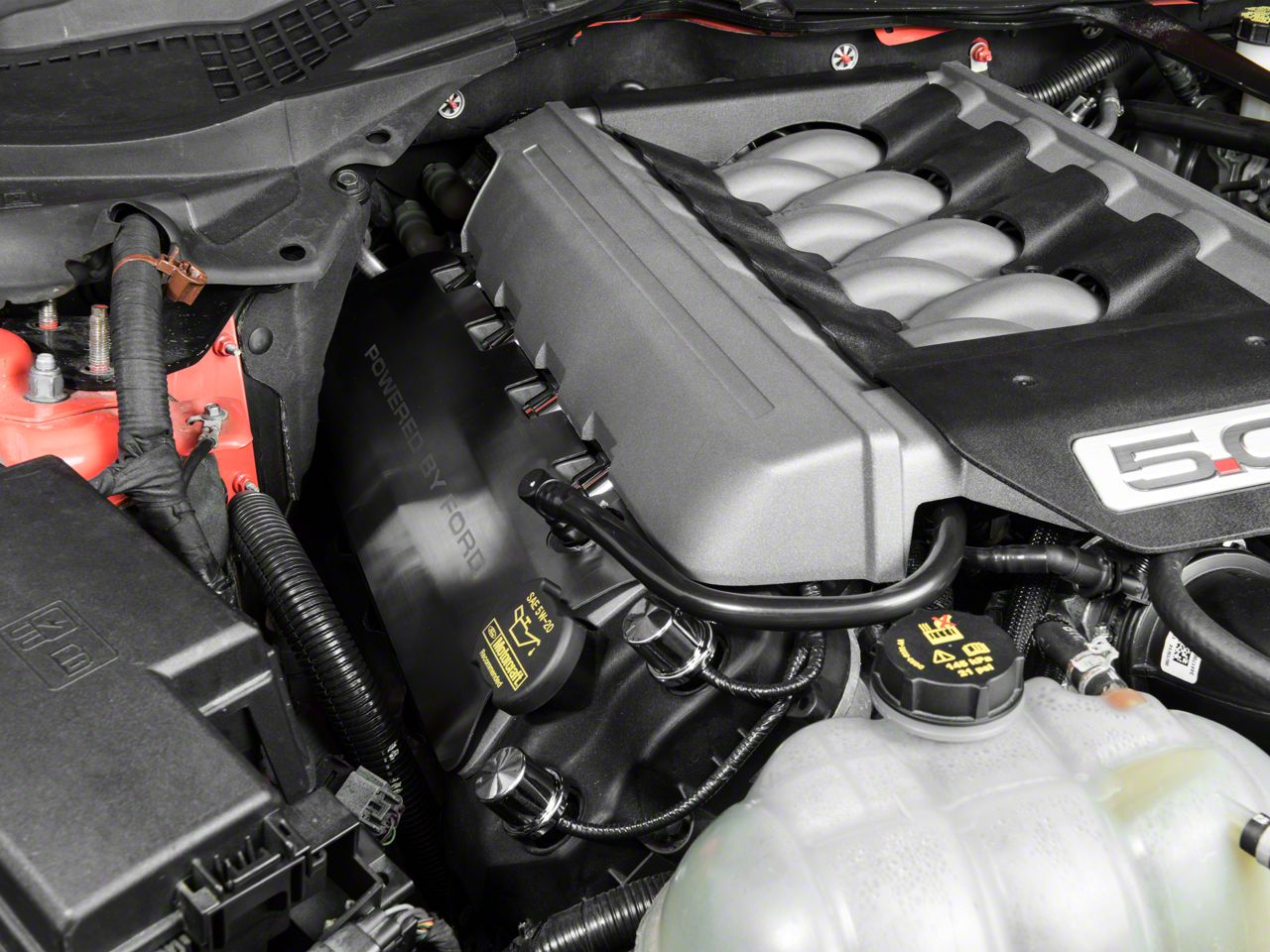 Mustang Powered by Ford Coil Covers - Brushed (11-17 Mustang GT; 12-13 ...