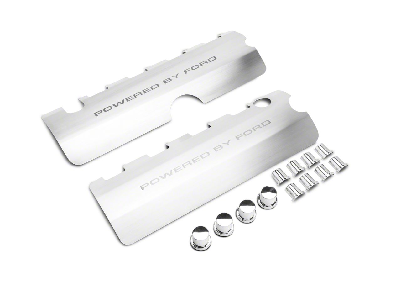 Mustang Powered by Ford Coil Covers - Brushed (11-17 Mustang GT; 12-13 ...