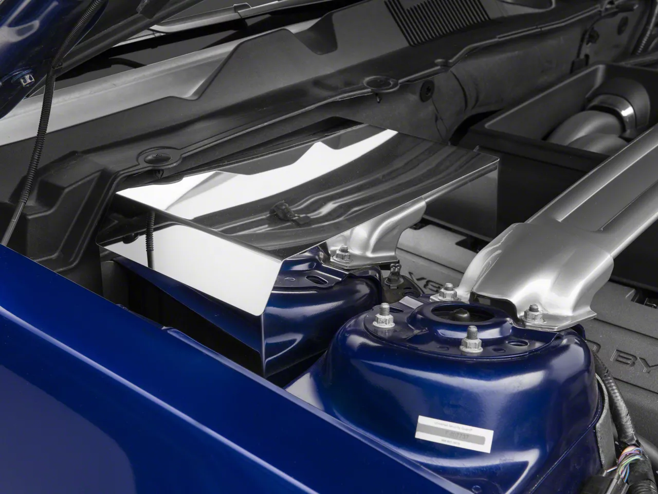Mustang Battery Cover; Polished (10-14 Mustang) - Free Shipping