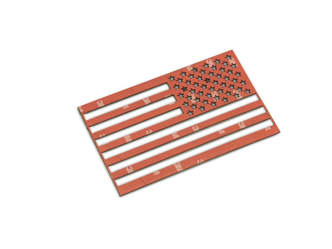 Mustang Stainless Steel American Flag Emblem; Polished (Universal; Some ...