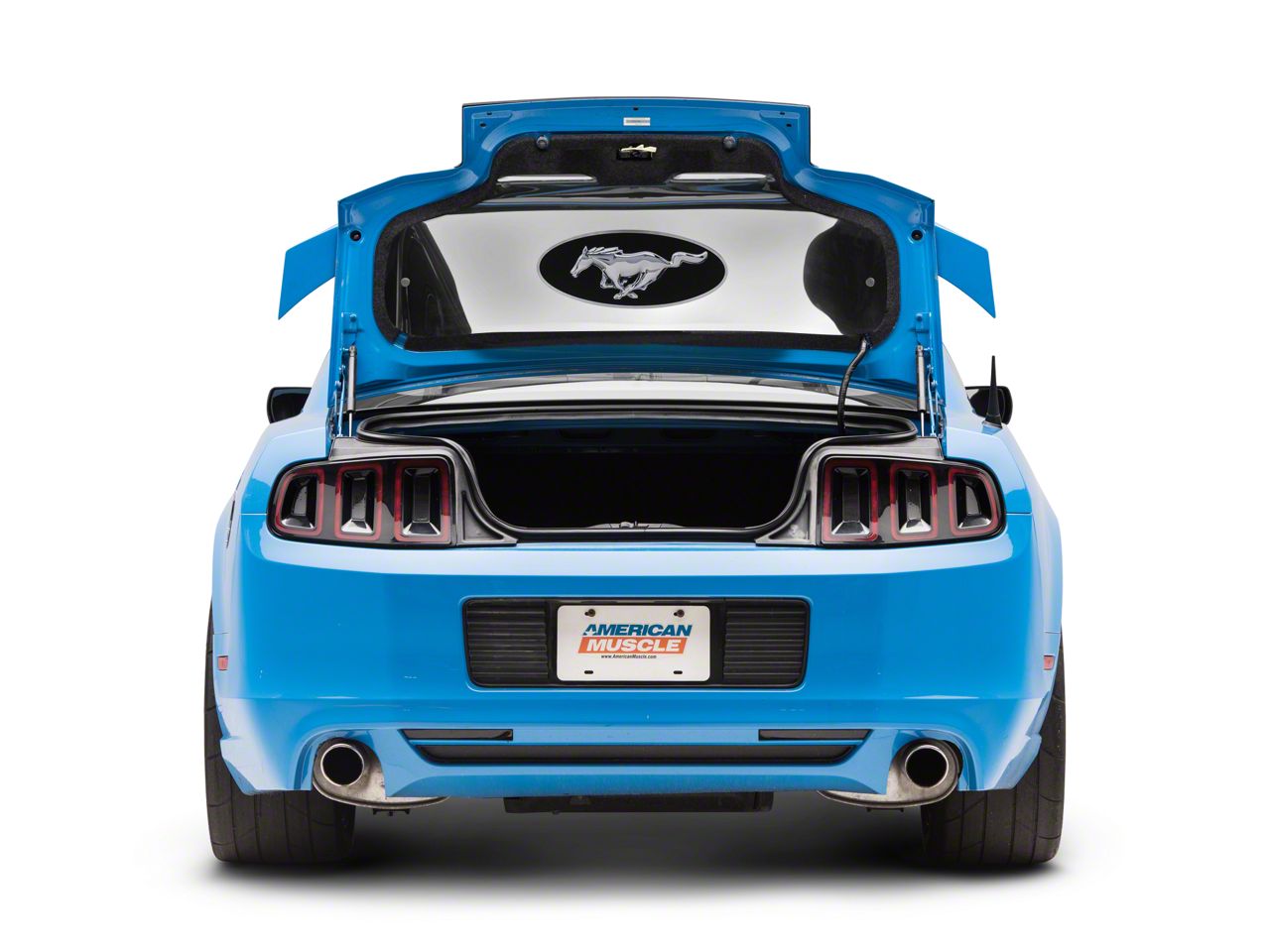 Mustang Trunk Panel Pony Emblem; Brushed (05-14 Mustang) - Free Shipping