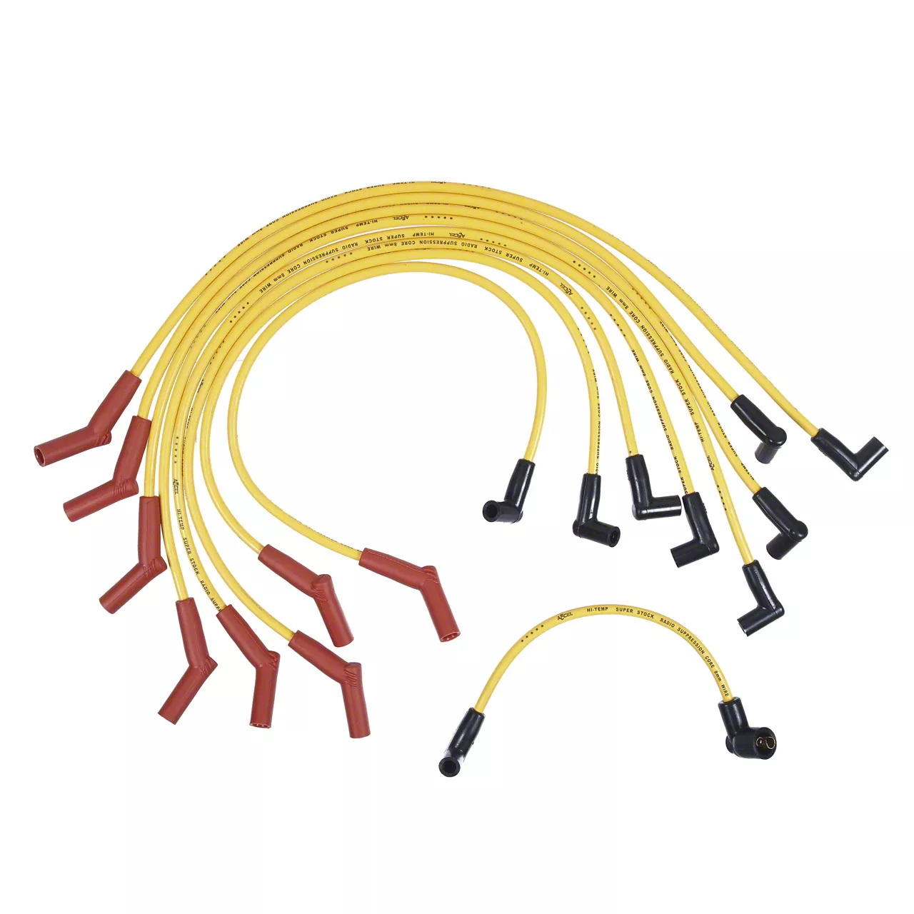 Accel Mustang Spark Plug Wire Set; 8mm; Yellow 4052 (1979 5.0L Mustang ...