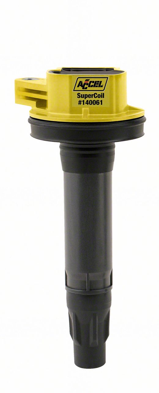 Accel Mustang SuperCoil Ignition Coil; Yellow 140061 (11-16 Mustang V6 ...