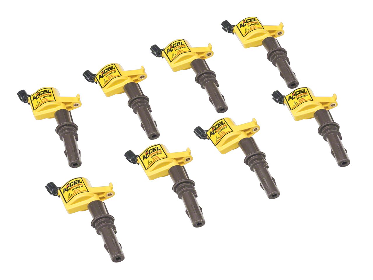 Accel Mustang Super Coil Packs; Yellow 140033E-8 (Mid 08-10 Mustang GT ...