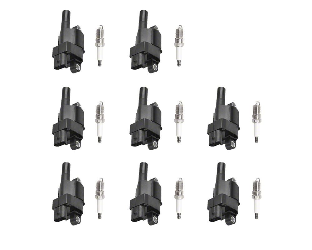 Corvette Ignition Coils with Spark Plugs; Black (05-08 Corvette C6 ...
