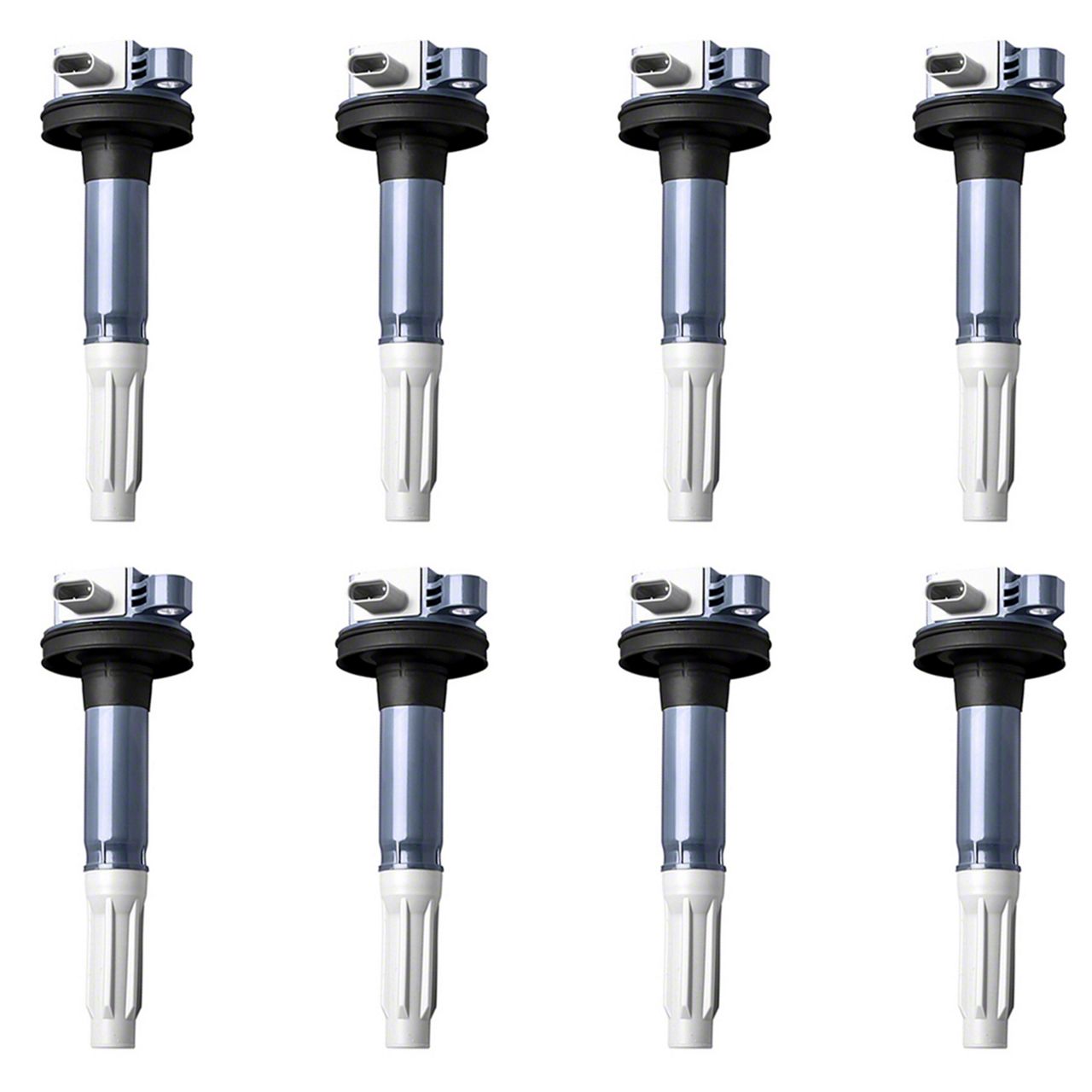 Mustang Ignition Coils; Black; Set of Eight (15-20 Mustang GT350 ...