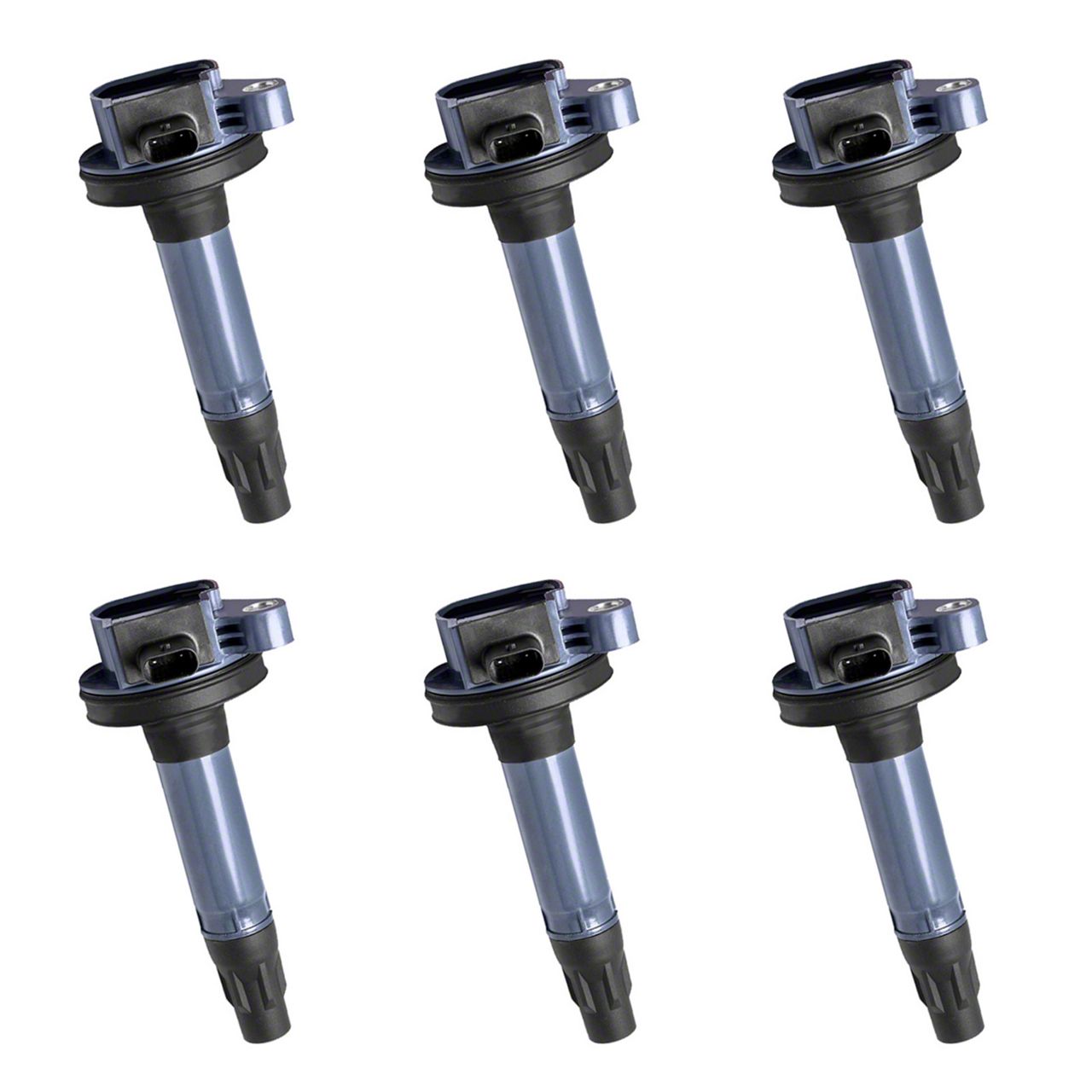 Mustang Ignition Coils; Black; Set of Six (16-17 Mustang V6) - Free ...