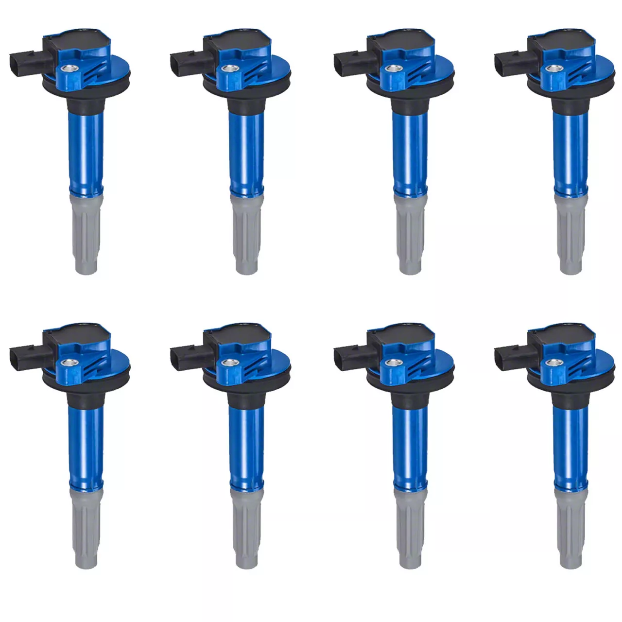 Mustang Ignition Coils; Blue; Set of Eight (11-15 Mustang GT) - Free ...
