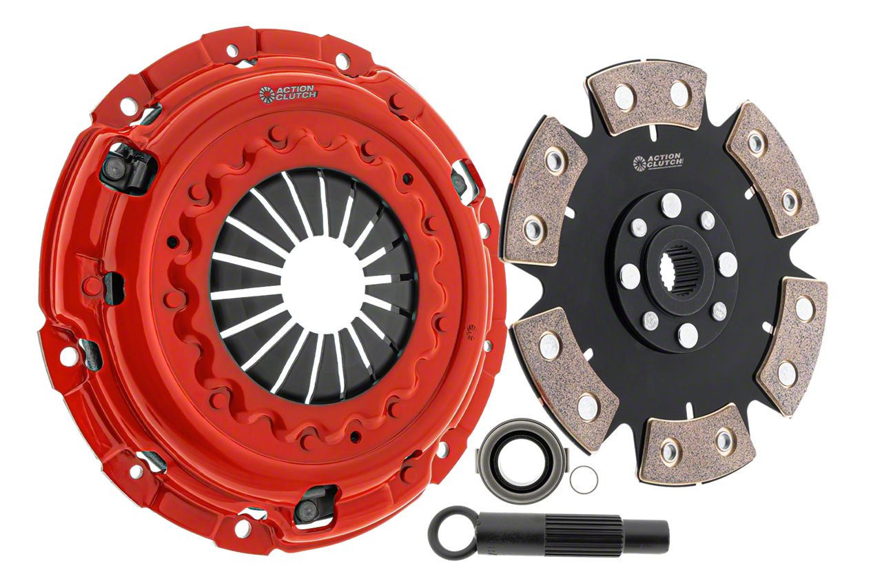 Action Clutch Mustang Stage 4 MIBA Ceramic 6 Puck Disc Clutch Kit; 10 ...