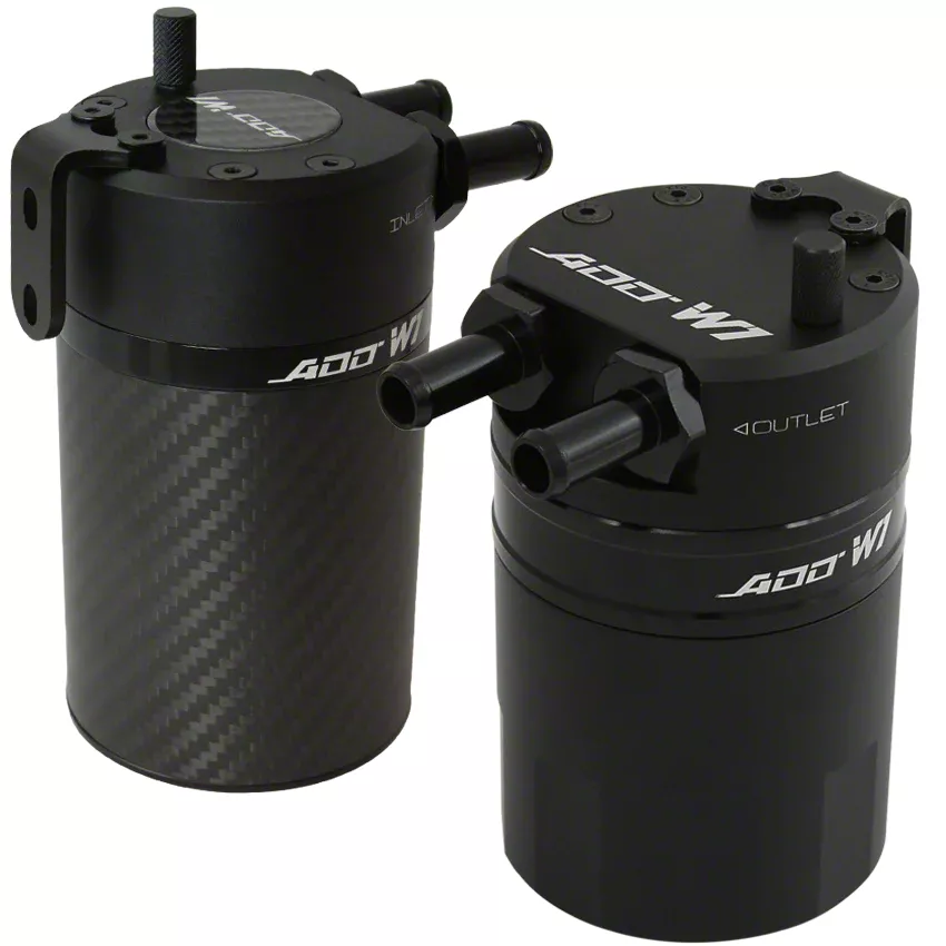 ADD W1 Charger Baffled Oil Catch Can Kit V3; Black Ring ot-addw1-v3-dc ...